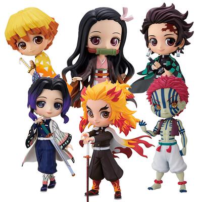 Qposket Anime Demon Slayer Figure Nezuko Tanjirou Zenitsu In