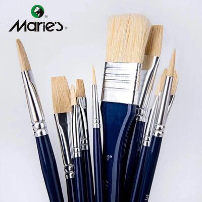 Acrylic Paint Brush Set of 10 Oil Watercolor Paint Brushes