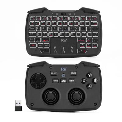Rii RK707迷你无线 线蓝牙游戏手柄控制器滑鼠键盘组合