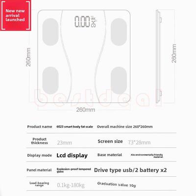 Body fat scale intellient Fat electronic scales English menu