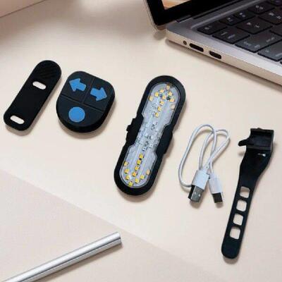 Rechargeable Bike Tail Light with Turn Signals Warning Bike