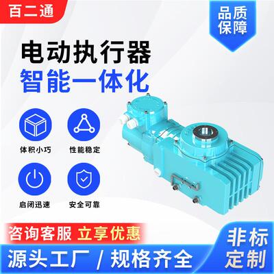 阀门电动装置50NM精小型电动头电源电压DC24VAC220VAC380智能