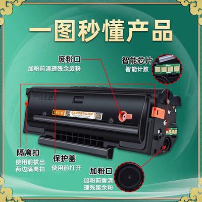 易加粉硒鼓pd-201适用奔图M6500N打印机硒鼓墨盒6500nw/nwe碳粉盒