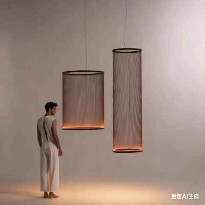 西班牙Vibia Array 简约流苏吊灯餐厅客厅吊灯别墅酒店LOFT楼梯灯