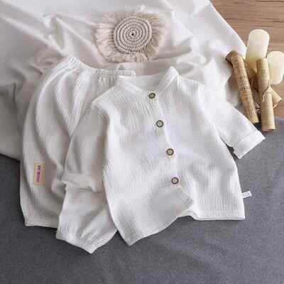 Boys' Fashion Stand Collar Plaid Texture Short Sleeve