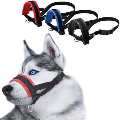 Soft Nylon Dog Muzzle Anti Barking Training Pet Mouth Mask