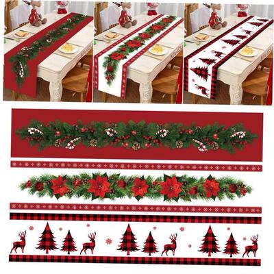 Christmas Table Runner Christmas Decoration For Home Tablecl