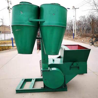 自动秸进料牧草HLI秸秆粉糠沙克龙花生粉碎机大进料秧玉米秆打口