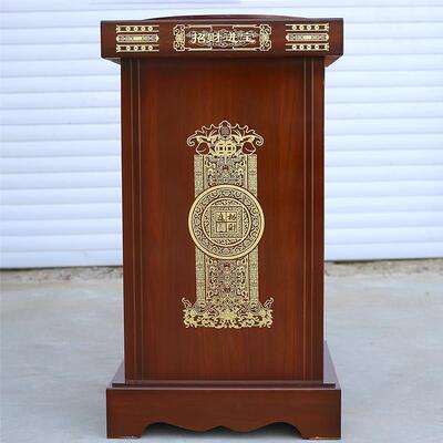 工艺品落地底座 关公关二爷供台 开业礼品牛马貔貅铜鼎摆件高底座