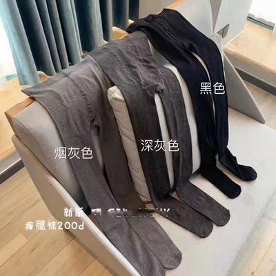 加绒加厚1200D裤袜女秋冬纯色修身提臀连脚袜薄绒性感保暖打底袜