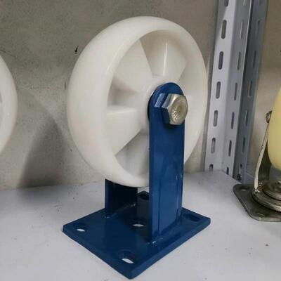 自复位自回脚轮自位轮子尼龙脚轮聚氨归酯轮静270正音重型轮