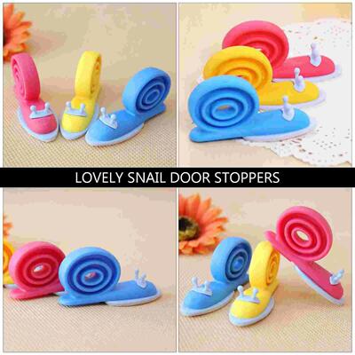4 Pcs Windproof Door Stop Child Animals Wedge Plastic