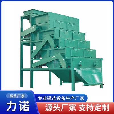 高场强辊式磁选机赤铁矿褐铁矿弱磁性矿选除铁设备干法预选磁选机