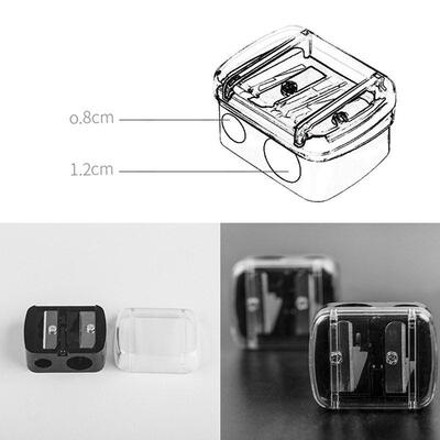 Double Hole Pencil Sharpener Cute Classical Makeup Pen Sharp