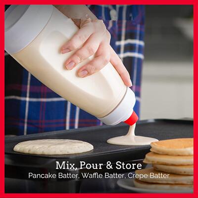 Pancake Batter Dispenser and Mixer Kitchen Dispensers