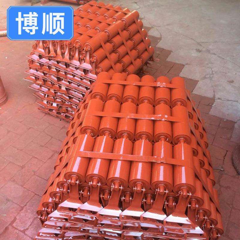 托辊现货煤矿三联串托辊平行下直托辊输送机缓冲托辊