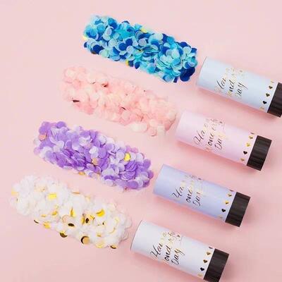 Wedding handheld confetti poppers, petal sprayers, twist and