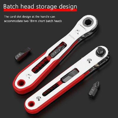 Two Way Mini Ratchet Wrench Hexagon Torx Bidirectional