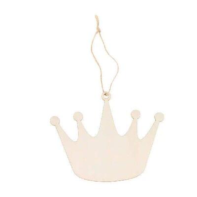 Wood Wood Crown Cutouts 10*12.7cm Unfinished Wooden Crown