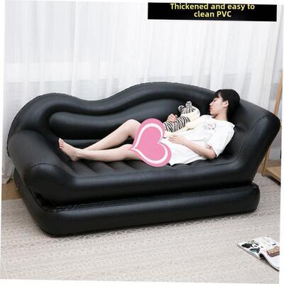 Inflatable sofa bed outdoor folding air cushion bed sofa