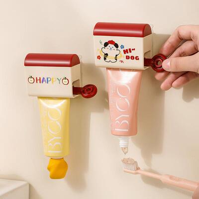 Lazy Person's Toothpaste Squeezer神奇家用手工洗面奶吸盘牙膏