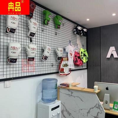 梅斯特科克壁挂式拳击手套架 菱形网格铁格网装饰架 单面铁艺挂网