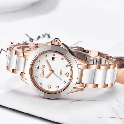 Fashion Women Watch Rose Gold Ladies Bracelet Watches Girl R