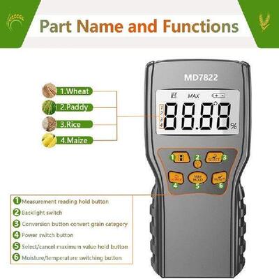Hay Moisture Tester,Moisture Meter Probe For Hay,Froage