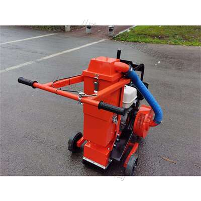 手推式切割机 道路修补裂缝吸尘开槽设备 Road slotting machine