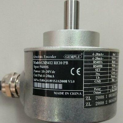 单圈角度编码器0-360°对应4~20mA与RS485上海精浦GMS412RE10PB