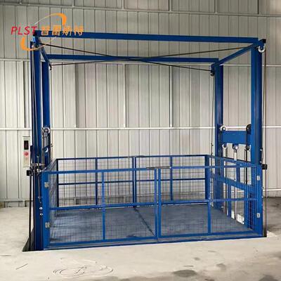 厂房二层固定式仓库载货电梯电动液压提货机工业导轨货梯升降机