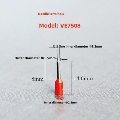 针端子管状端子管状端子Ve7508管状预绝缘端子E7508