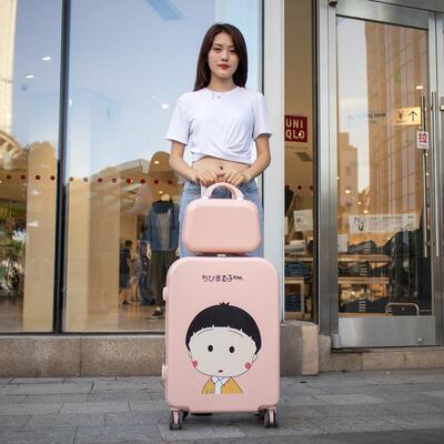 正品卡通行李箱学系生密码旅行箱小型轻便定制拉杆箱日印可爱子花