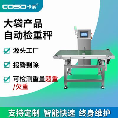 高精度大承重整包面粉在线自动称重机重量检测分选剔除设备