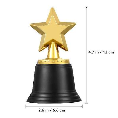 20Pcs Kids Race Trophy Kids Plastic Trophy Five- Trophy