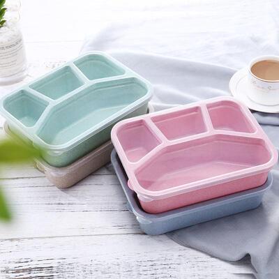 Wheat Straw Bento Box, Japanese-style lunch box for students