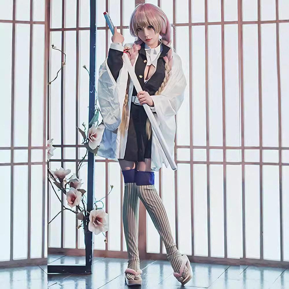 鬼灭之刃cos服甘露寺蜜璃恋柱和风制服鬼杀队cosplay服装套装