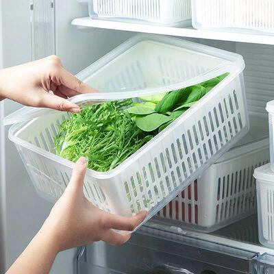 Refrigerator Organizer Fridge Storage Box Fresh Vegetable Fr