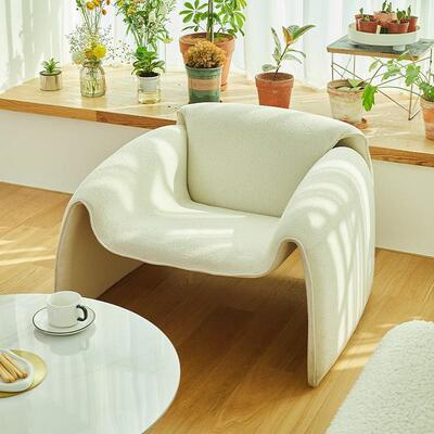 北欧懒人沙发客厅卧室单人螃蟹椅轻奢简约设计师款沙发休闲椅