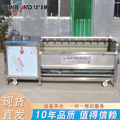 厂家供薯应不锈去皮清洗设 备 土豆芋头红MSD毛辊去钢皮清洗机