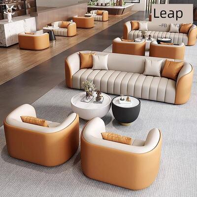 茶室甲板沙发办公室组合Ktv厅沙发坐椅美容院等候区休息接待室