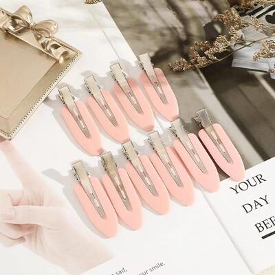 10pcs/set No Bend Seamless Hair Clips Side Bangs Barrette Ma
