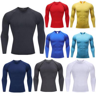 5 Pack Men'S Long Sleeve T Shirts Workout Tops For Men
