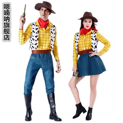 情侣玩具总动员西部牛仔胡迪cos服迪士尼动画ToyStory警长Woody