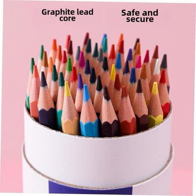 colour pencil painting students use 48 colour pencils with a