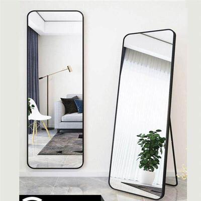 Full Length Mirror,Floor WallMounted Hanging Standing Frame