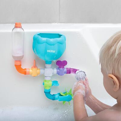 water pipe toys Wacky Waterworks Pipes Bath Toy Suction Cups