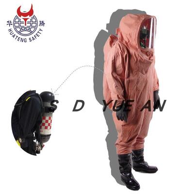 华腾重型防化服HTCP-BA1丁基胶酸碱类化学品防护服HTZF-2C