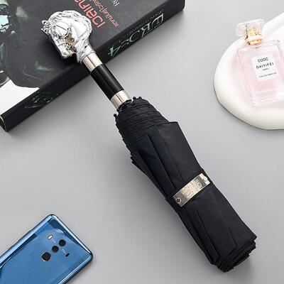 正品折叠创意商鹰龙蛇狮子男女三折晴雨遮阳防复古晒个潮性英伦务