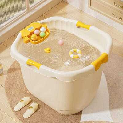 Children's Bath Tub Baby Soaking Tub Infant Seating Bath Tub